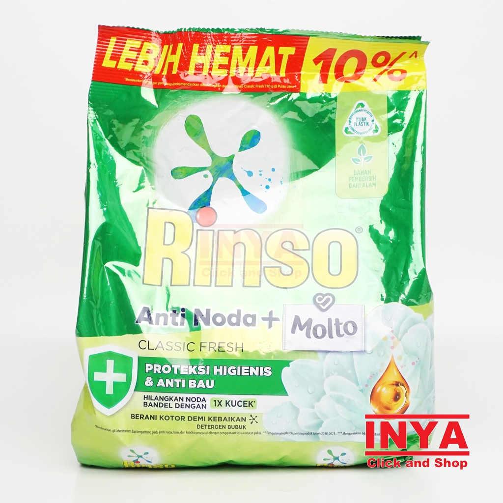 Jual RINSO MOLTO DETERJEN BUBUK ANTI NODA CLASSIC FRESH 1.2Kg ...