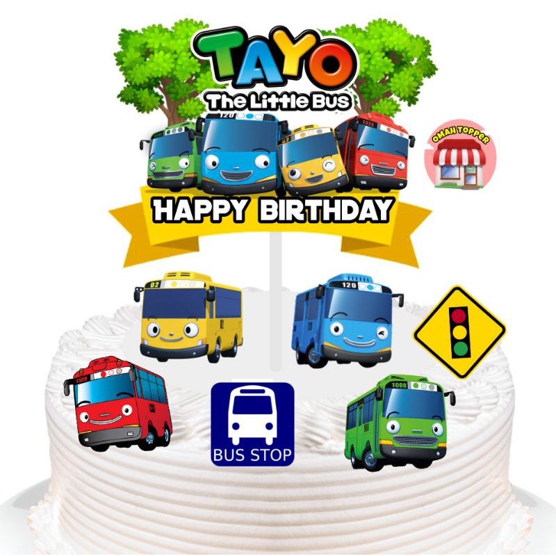 Jual Topper Tema Tayo / Topper Cake / Kue Ultah | Shopee Indonesia