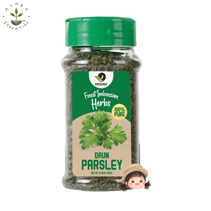 Jual Emaku Parsley Daun Perterseli Powder 60gr Non MSG - Bubuk Parsley ...