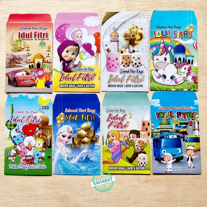 Jual AMPLOP ATAU AMPAU LEBARAN ISI 10 LEMBAR ( SERI F ) | Shopee Indonesia
