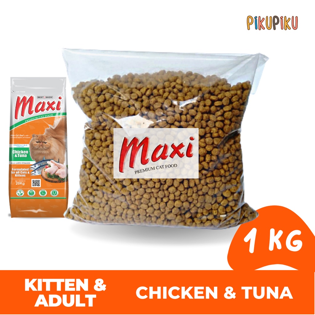 Jual Maxi Chicken Tuna - 1 kg | Makanan Kucing Kering | Shopee Indonesia