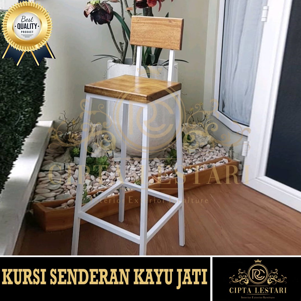 Jual Kursi Bar Senderan /Kursi Cafe/industrial | Shopee Indonesia