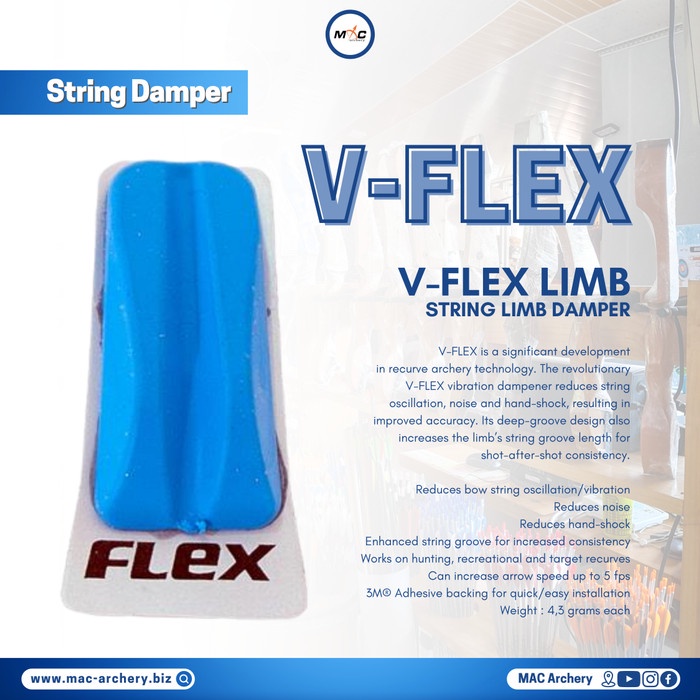 Jual flex damper limb / string v-flex busur panahan standar bow recurve bow | Shopee Indonesia