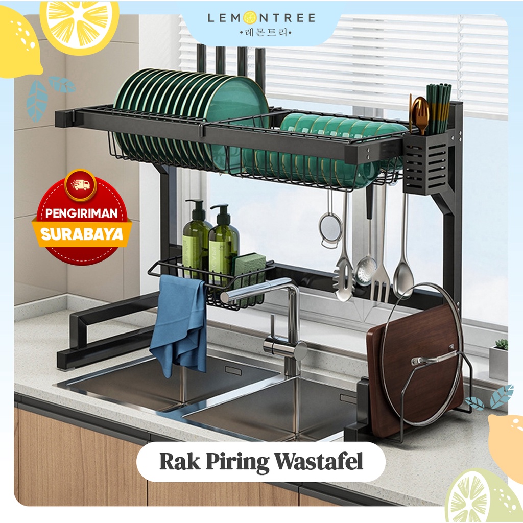Jual Rak Piring Wastafel Stainless steel Rak dapur Rak Cuci Piring ...