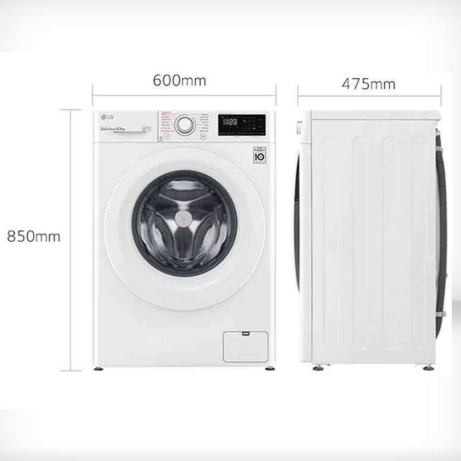 Jual MESIN CUCI LG 8,5 KG / 8.5 KG FV1285S3WS FRONT LOADING 8 KG WiFi ...
