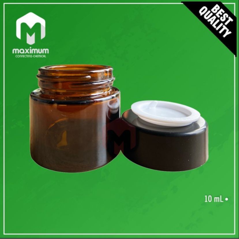Jual Botol Kaca Pot Cream Amber 10mL | Shopee Indonesia