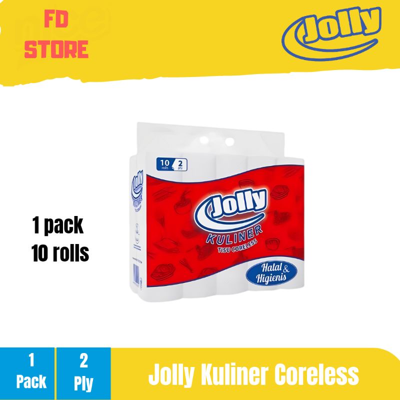 Jual Tissue Tisu Jolly Coreless /Tisu Kuliner Jolly Gulung | Shopee ...