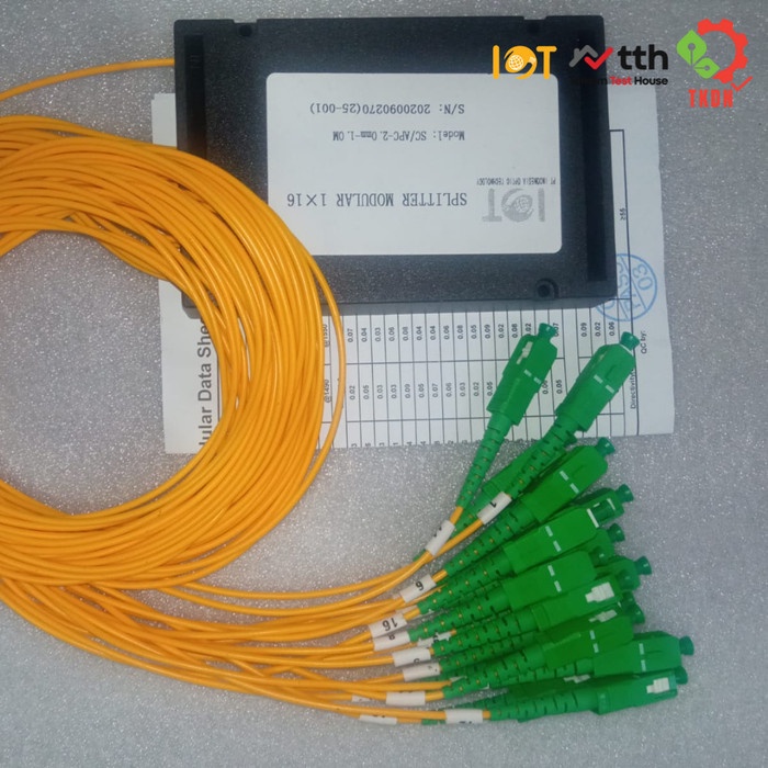 Jual Spliter IOT Splitter 1x16 PLC Modular 1:16 UPC APC | Shopee Indonesia
