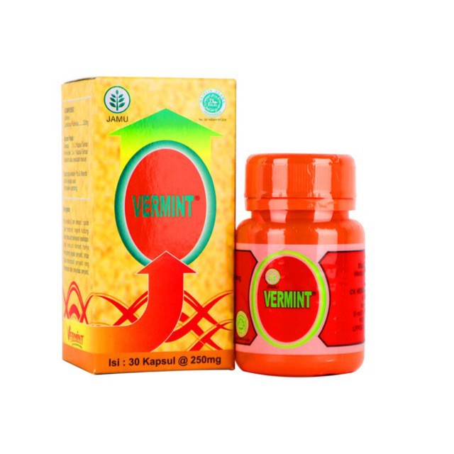 Jual TILUNG | Obat cacing Vermint | 30 Kapsul | atasi demam dan ...