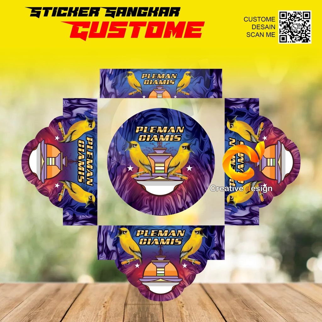 Jual STICKER TEBOK PLECI CUSTOME FREE DESAIN | Shopee Indonesia