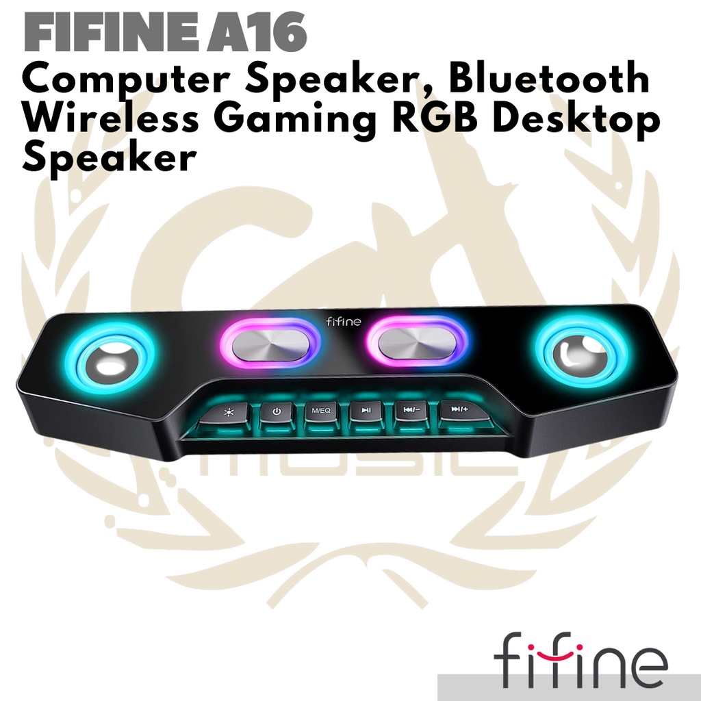Jual FIFINE A16 Computer Speaker, Bluetooth Wireless Gaming RGB Desktop ...