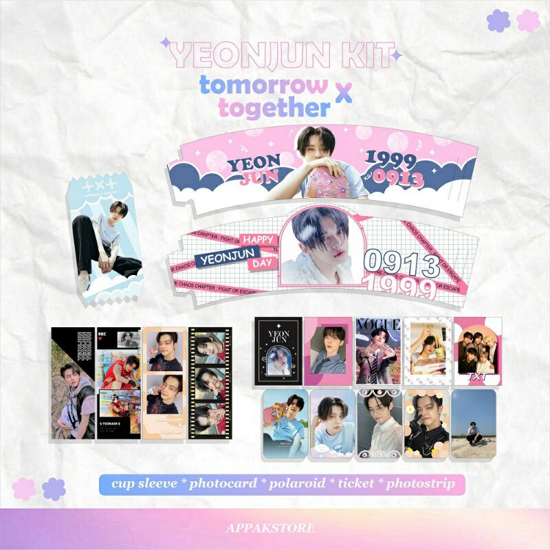 Jual Tomorrowxtogether Member Birthday Kit Moa Yeonjun Beomgyu Soobin Taehyun Hueningkai ...