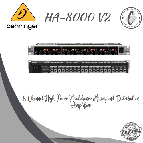 Jual BEHRINGER HA8000 V2 Ampli Headphone Original HA-8000 | Shopee ...