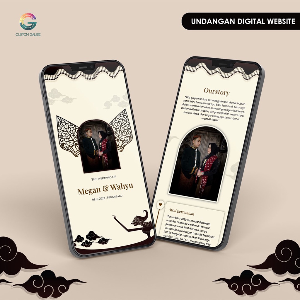 Jual Undangan Pernikahan Digital Website Tema Adat Jawa By Custom ...