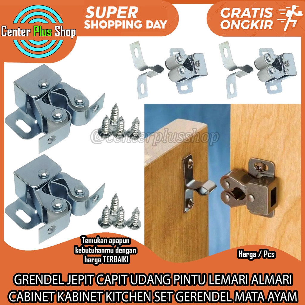 Jual GRENDEL JEPIT CAPIT UDANG GANJALAN PENGUNCI PINTU LEMARI PENGAIT ...