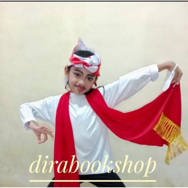 Jual Selendang Tari Remo Anak Sd Warna Merah | Sampur | Shopee Indonesia