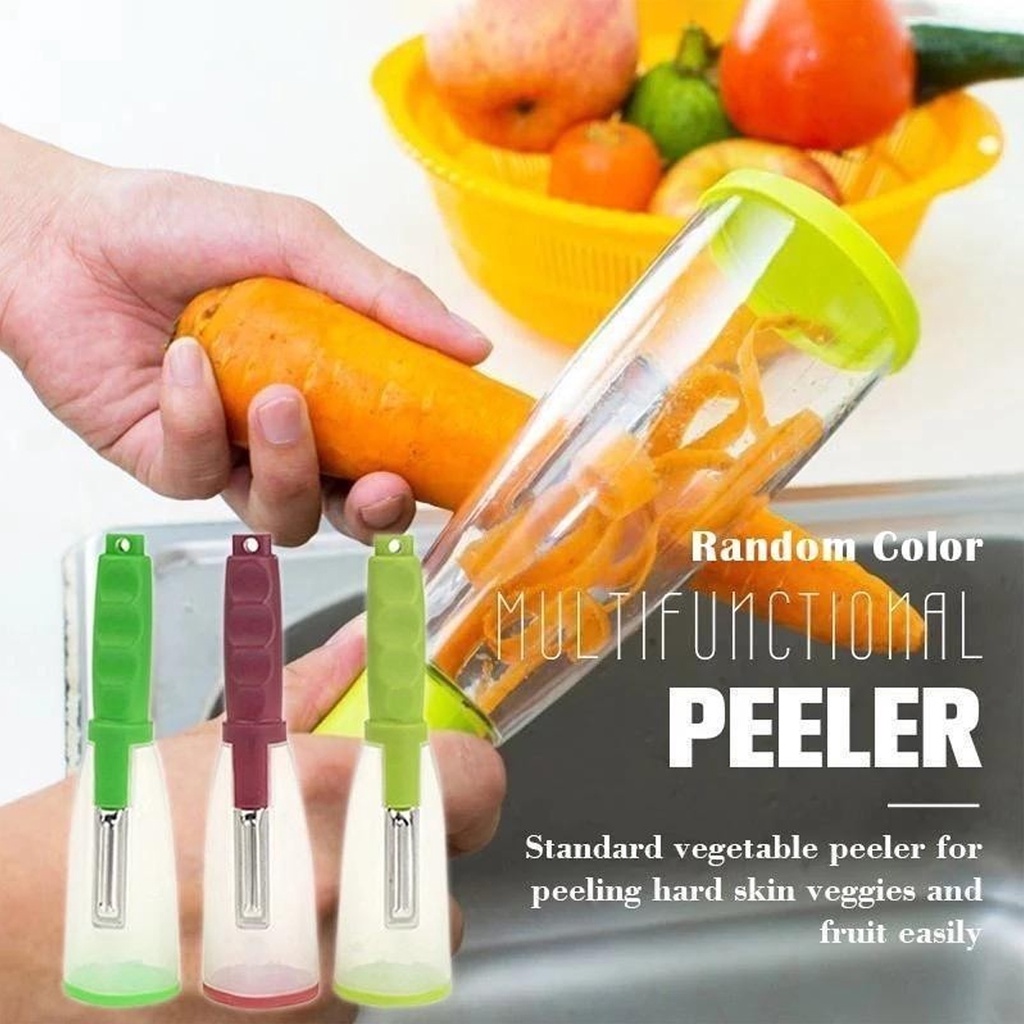 Jual Peeler Pisau Pengupas Buah Tabung / Alat Kupas Sayur Dan Buah Tabung / Parutan Peeler Buah ...