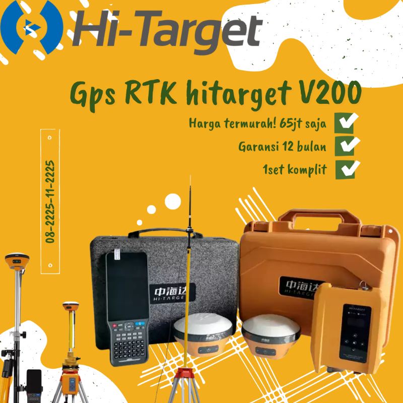 Jual GPS RTK GEODETIC HITARGET V200 UNIT BARU HARGA PROMO | Shopee ...