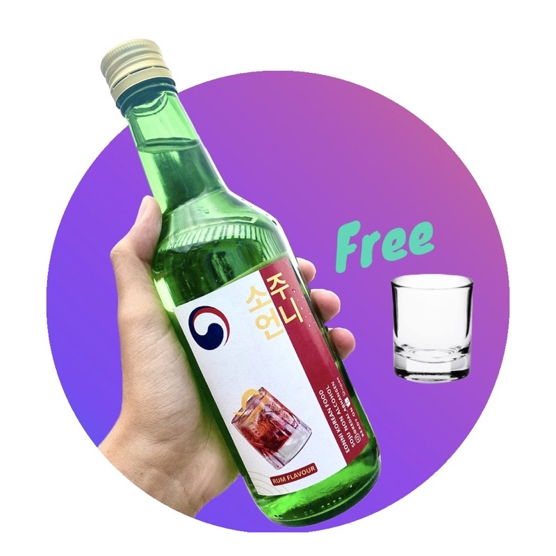 Jual Soju Halal non alkohol Rasa Rhum, Korean sparking water, 380ml ...