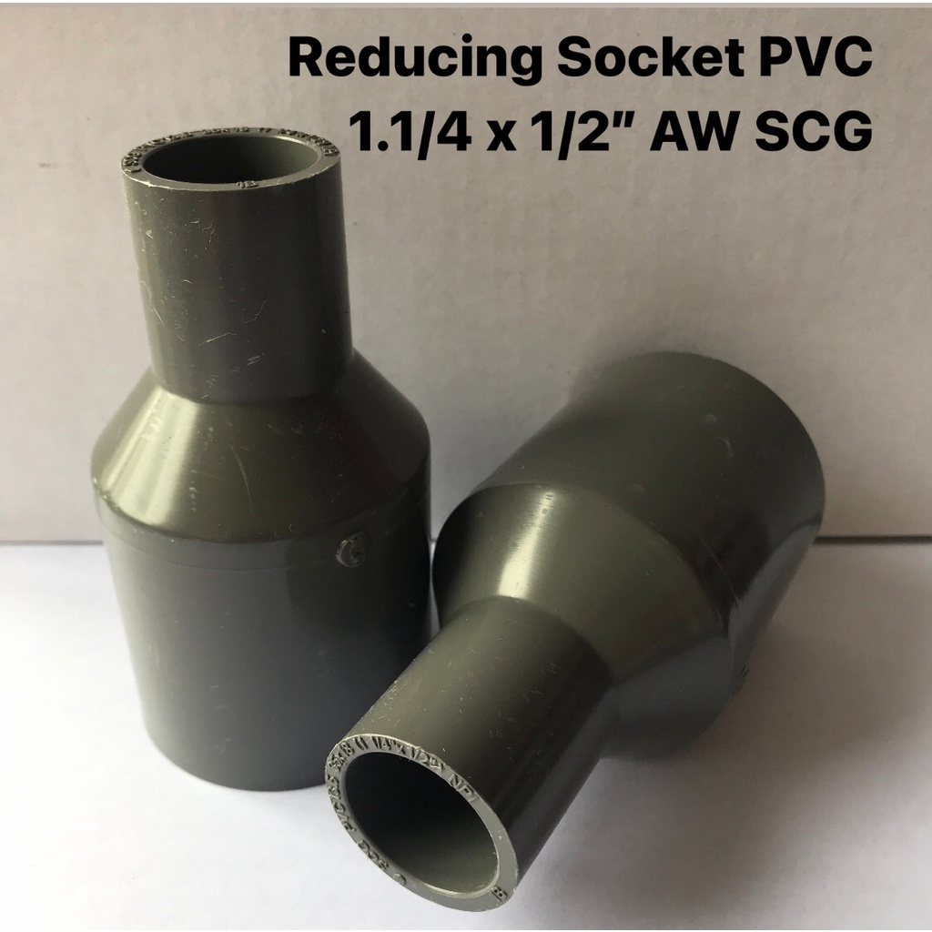 Jual Reducing Socket / Verlop Socket PVC 1.1/4" x 1/2" AW SCG | Shopee ...
