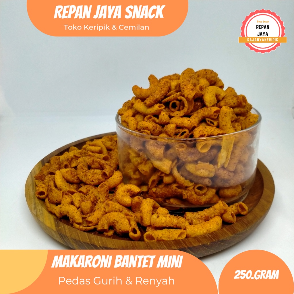 Jual Makaroni Bantet Asin Pedas Keju / Makaroni Mini 250gram | Shopee ...