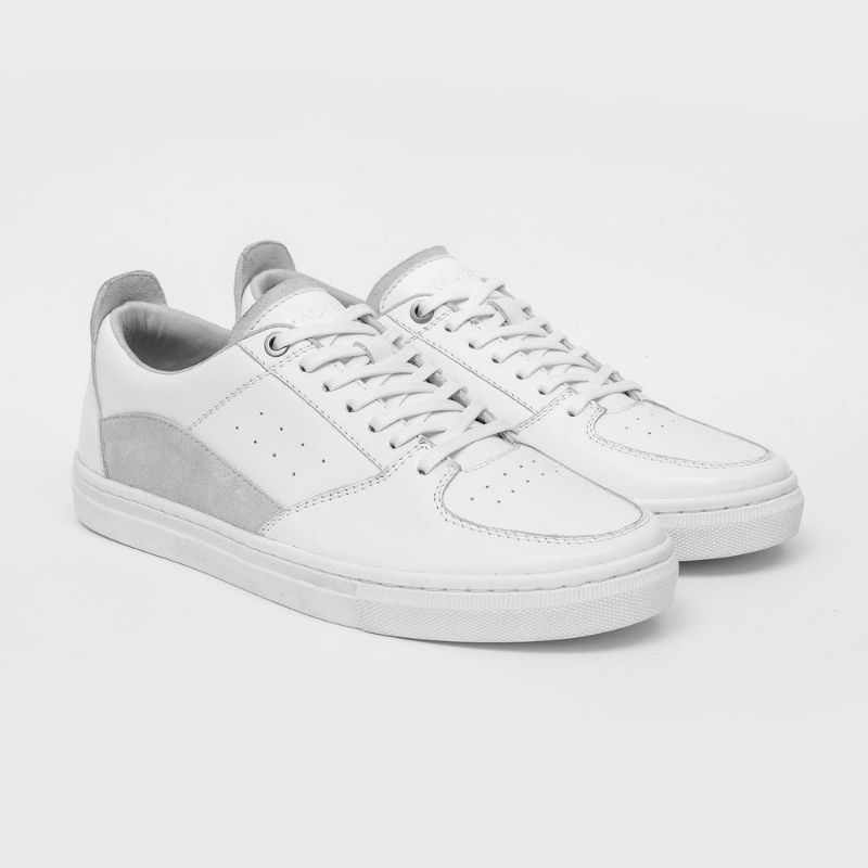 Jual Kalvert Alex Putih All White Triple White - Sepatu Sneakers Kulit ...