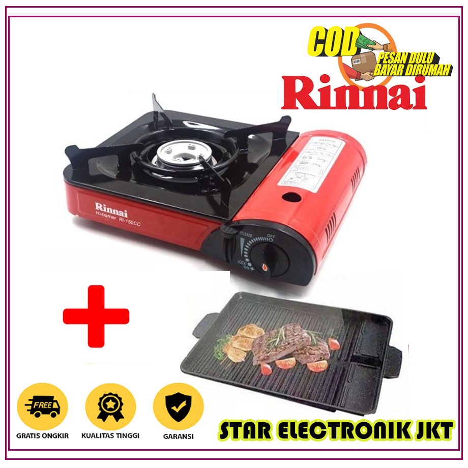 Jual Kompor Portable Rinnai 150cc+Yakiniku | Shopee Indonesia