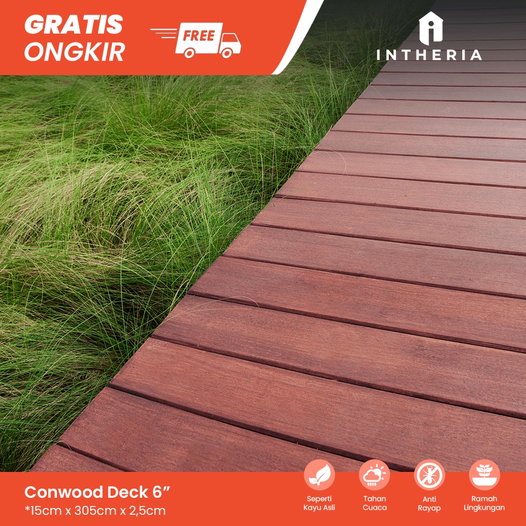 Jual Conwood Deck 6" - 25mm / Seindah Lantai Kayu | Shopee Indonesia