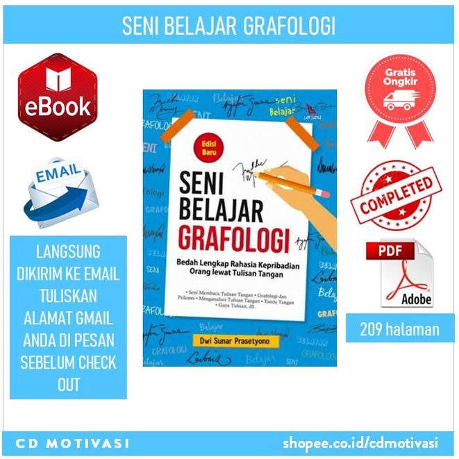 Jual Seni Belajar Grafologi - Bedah Lengkap Rahasia Kepribadian Orang ...
