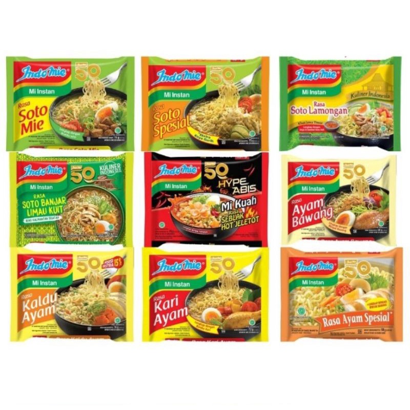 Jual 5 Bungkus INDOMIE KUAH 5 Bungkus EDISI HEMAT Aneka Rasa Indomi ...
