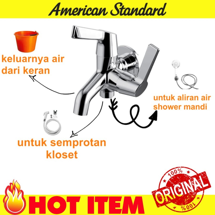 Jual American Standard My Winston Dual Wall Tap (lever) | Shopee Indonesia