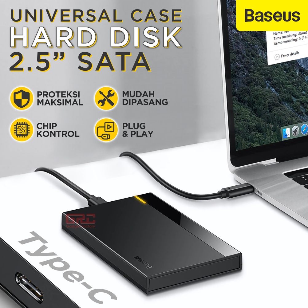 Jual Case Enclosure Full Speed Series HDD Type C Baseus Hard Drive Box ...