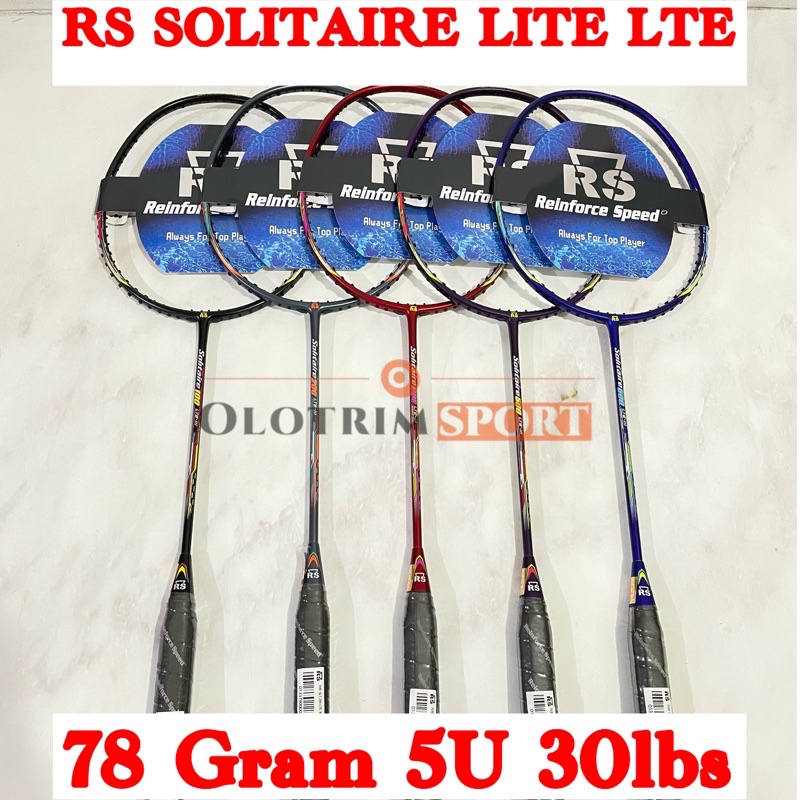 Jual Raket Badminton RS Solitaire Lite ii 78gr 5u 30lbs Original ...
