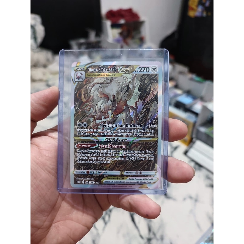 Jual Kartu Pokemon TCG Hisuian Zoroark VStar SAR Special Art Rare s12a VStar Semesta Original ...