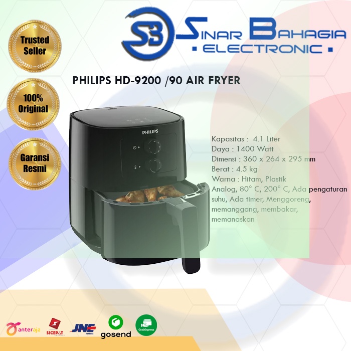 Jual PHILIPS HD-9200 /90 AIR FRYER (NEW) (KHUSUS BANDUNG) | Shopee Indonesia