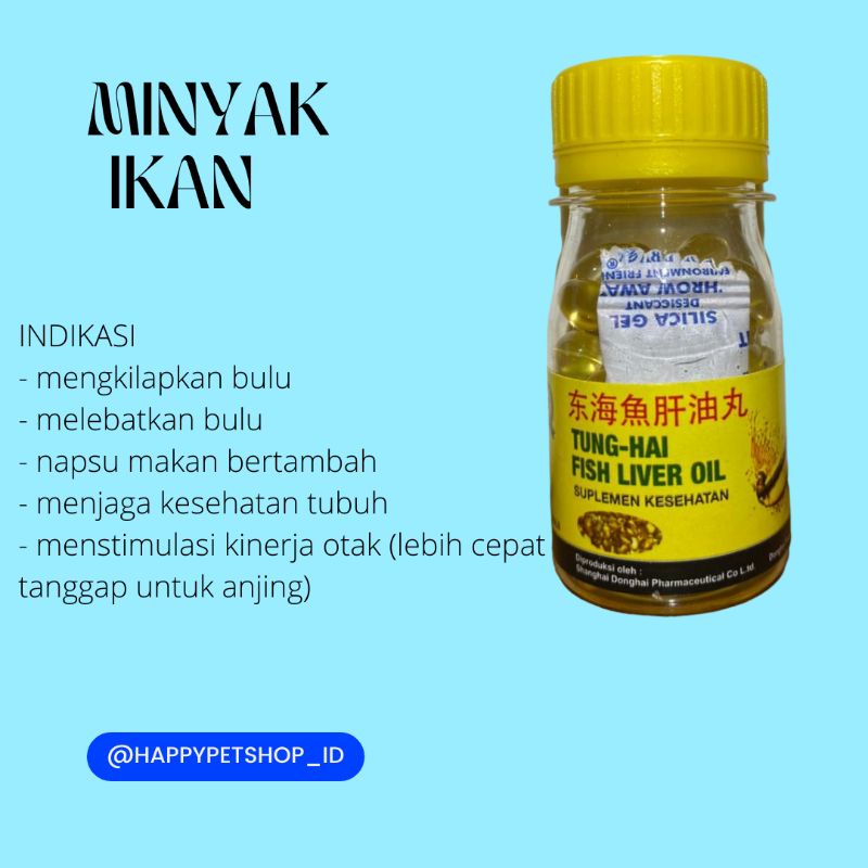 Jual MINYAK IKAN VITAMIN DAN SUPLEMEN HEWAN | Shopee Indonesia