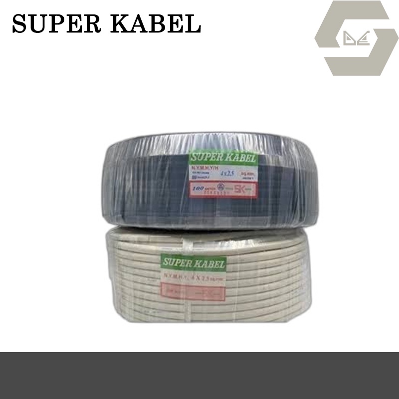 Jual Kabel Listrik NYYHY / NYMHY 4x2.5 Serabut Putih/Hitam @50m SUPER ...