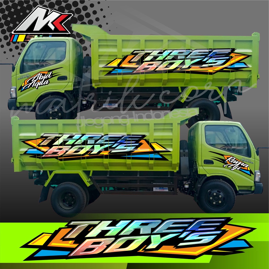 Jual [BARU]CUTTING STIKER DUMP TRUCK CUSTOM STIKER CUSTOM CANTER/GIGA ...