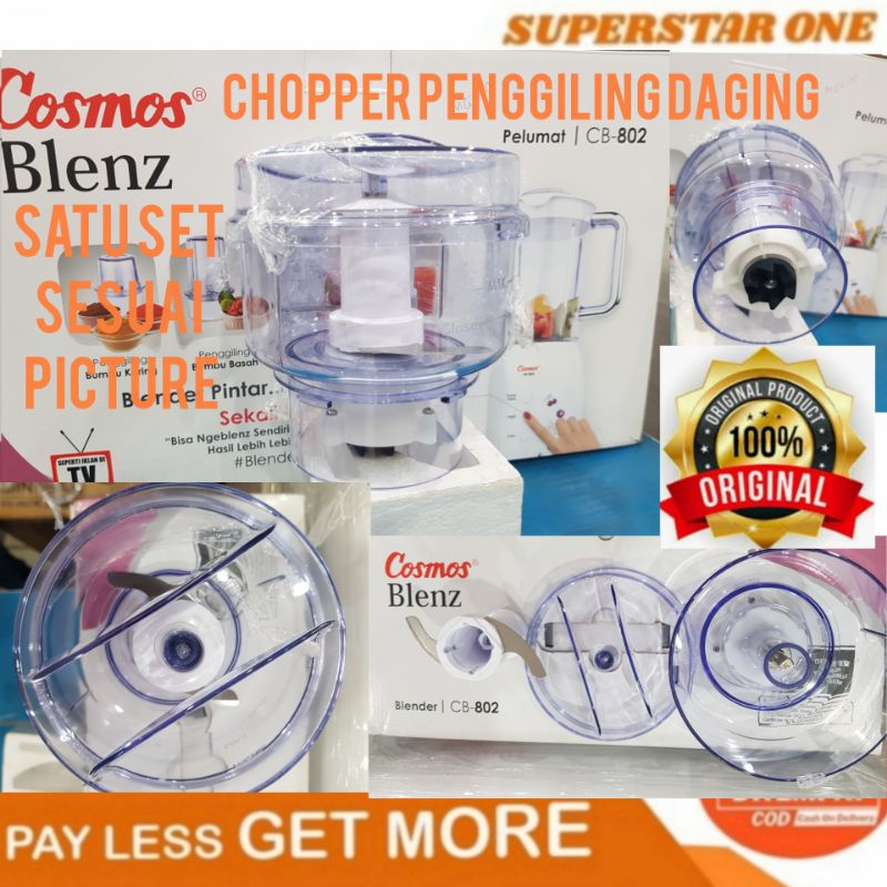 Jual chopper penggiling daging cosmos cb802 /cb 802 100%Asli original ...