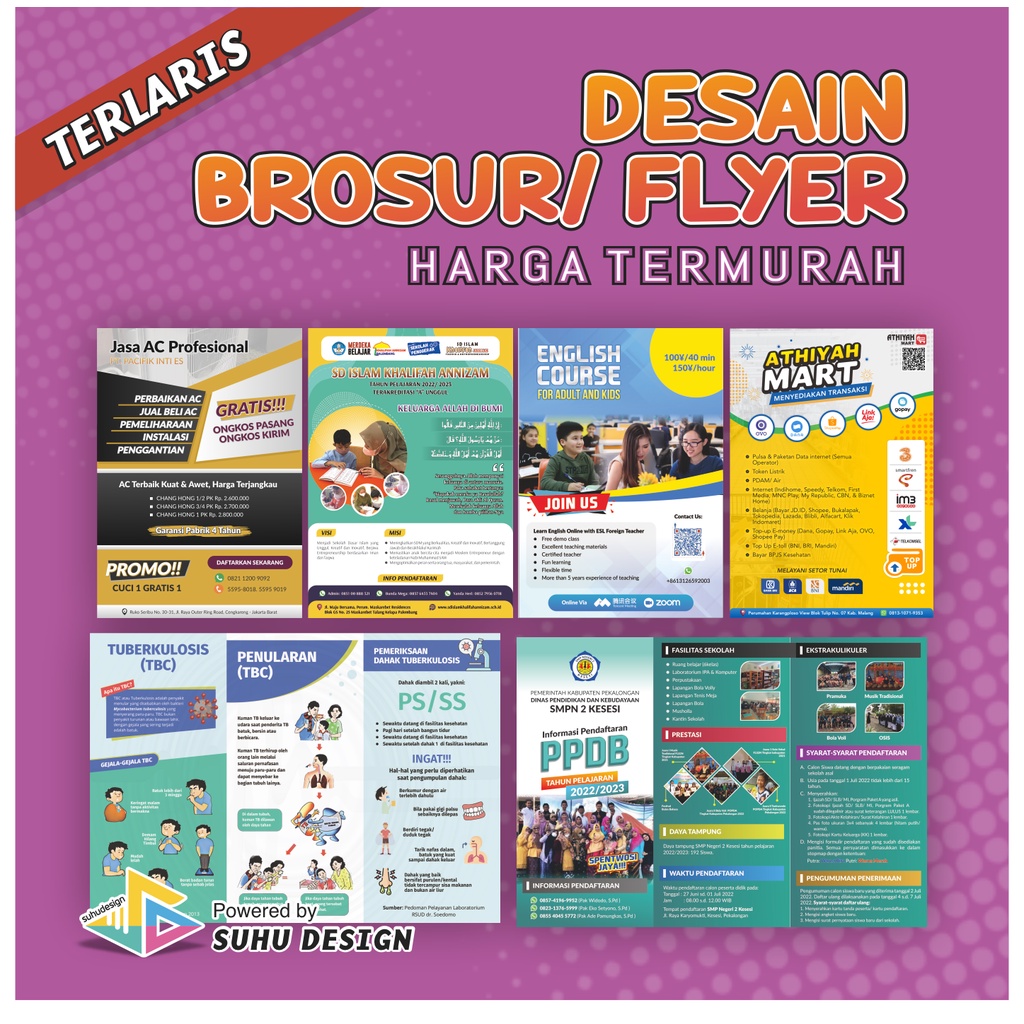 Jual [TERLARIS] JASA DESAIN GRAFIS CUSTOM | DESAIN BROSUR FLYER PAMFLET ...