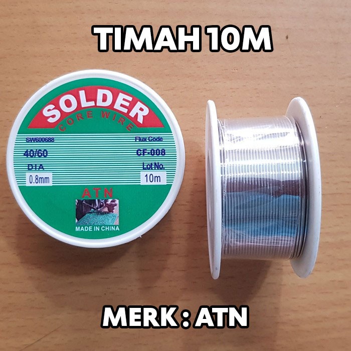 Jual Timah Solder 10m Diameter 0.8mm Solder Wire Kawat Solder Murah ...