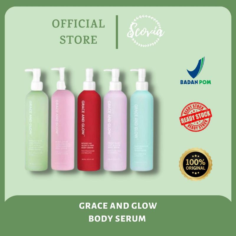 Jual GRACE N GLOW BODY SERUM / LOTION 300ML | Shopee Indonesia Jual GRACE N GLOW BODY SERUM / LOTION 300ML | Shopee Indonesia