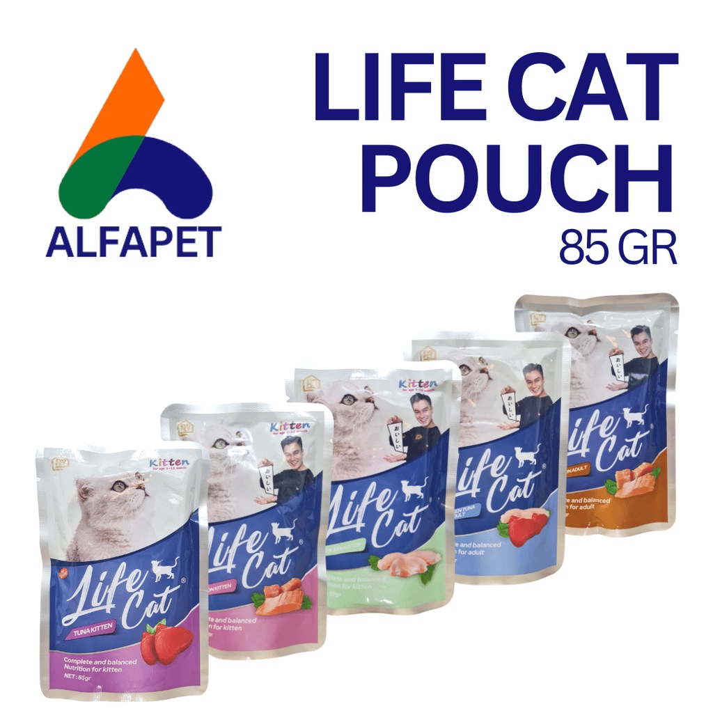 Jual Life cat pouch 85gr makanan kucing basah | Shopee Indonesia