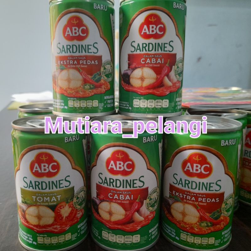 Jual Sarden ABC 155gram | Sarden Kaleng Exp 2024 | Extra Pedas | Cabai ...