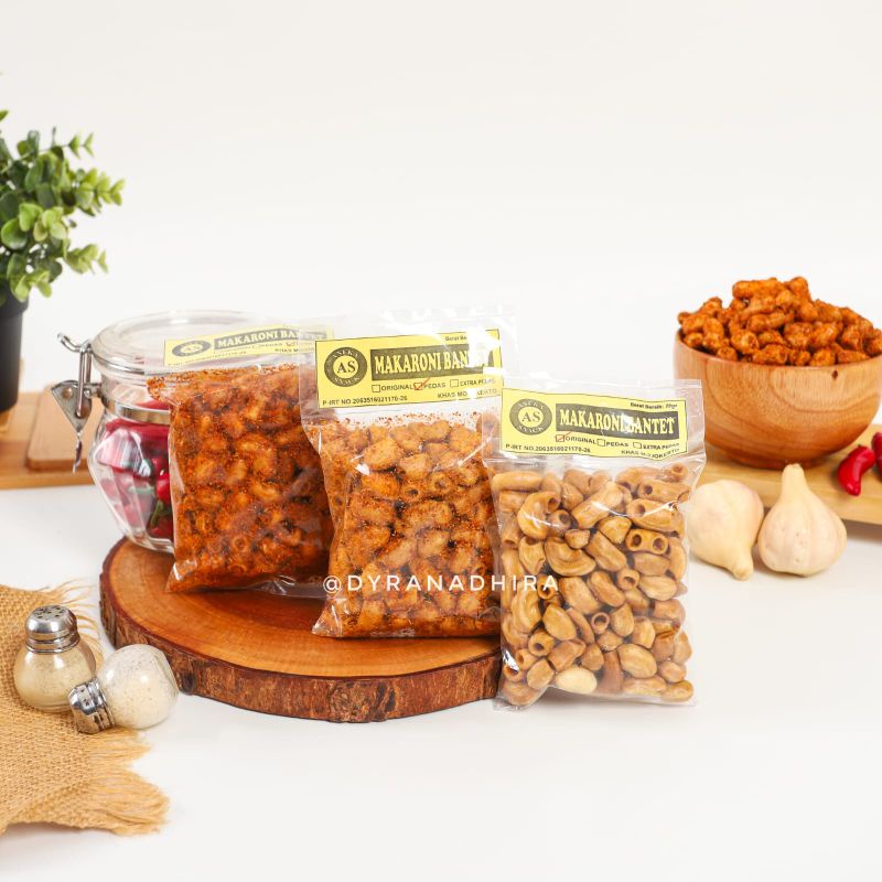 Jual (TERMURAH) MAKARONI BANTET/BANTAT pedas • khas mojokerto | Shopee ...