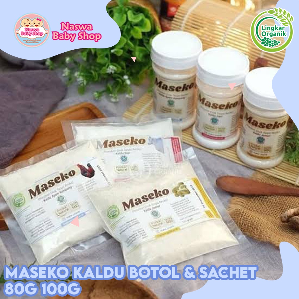 Jual Lingkar Organik Maseko Kaldu MPASI Bayi Non MSG Botol & Sachet 80g ...
