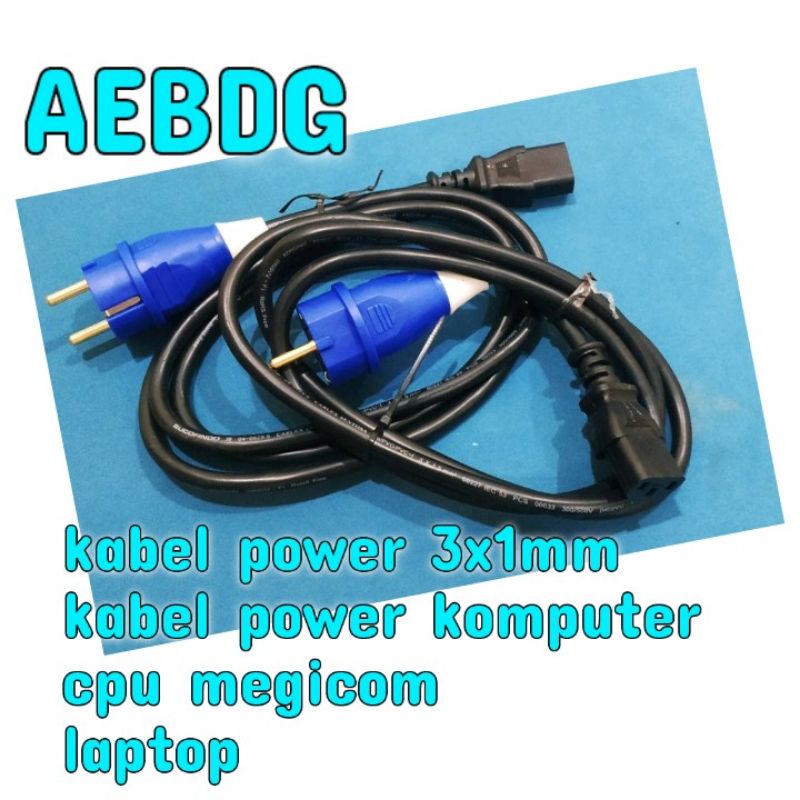 Jual AEBDG KABEL AC POWER KOMPUTER 3 METER CPU STEKER BIRU MODEL BUILT ... Jual AEBDG KABEL AC POWER KOMPUTER 3 METER CPU STEKER BIRU MODEL BUILT ...