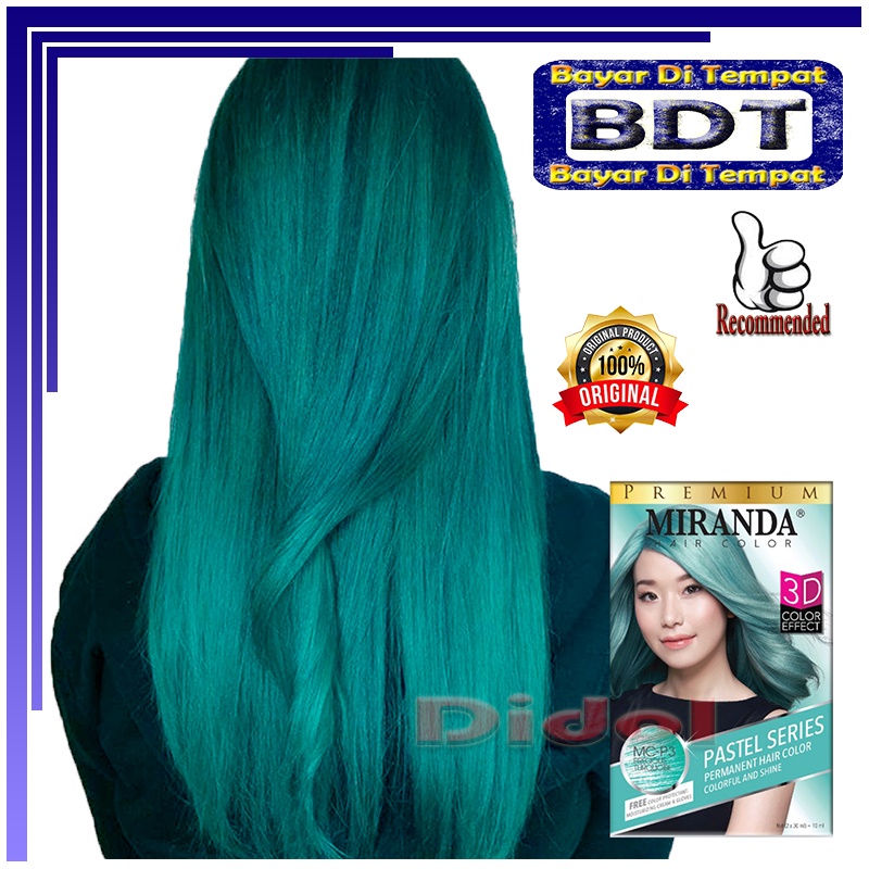 Jual Miranda Hair Color Premium 30ml MC-P3 Precious Turquoise Semir ...