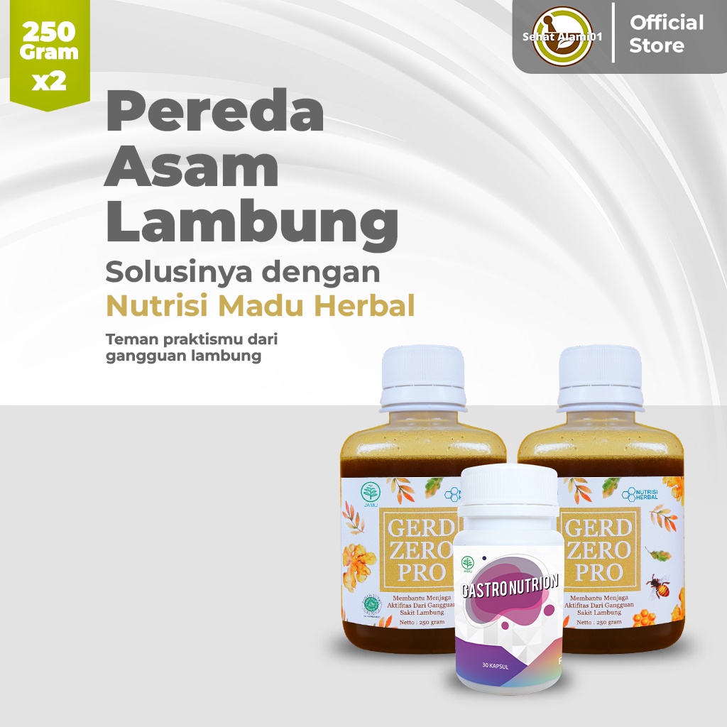 Jual Madu GERD ZERO PRO Obat Lambung Maag Dispepsia Gastritis HERBAL ...