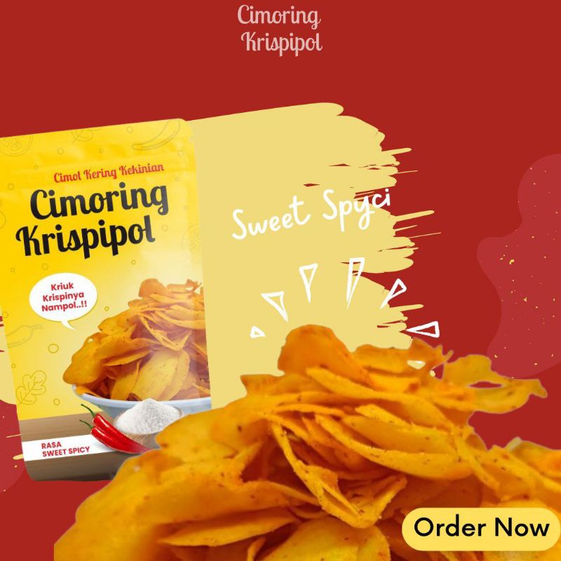 Jual CIMOL KERING KRISPI POLL RASA SWEET SPICY SNACK CIMOL CILOT MOLOR ...